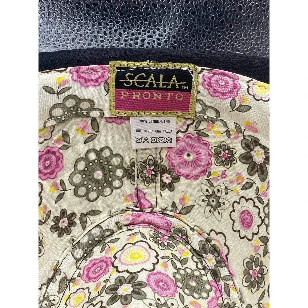 Scala Pronto | Accessories | Scala Pronto 0 Linen Fedora Women Os Black ...